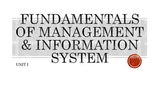 Fundamentals of management & information system | PPT