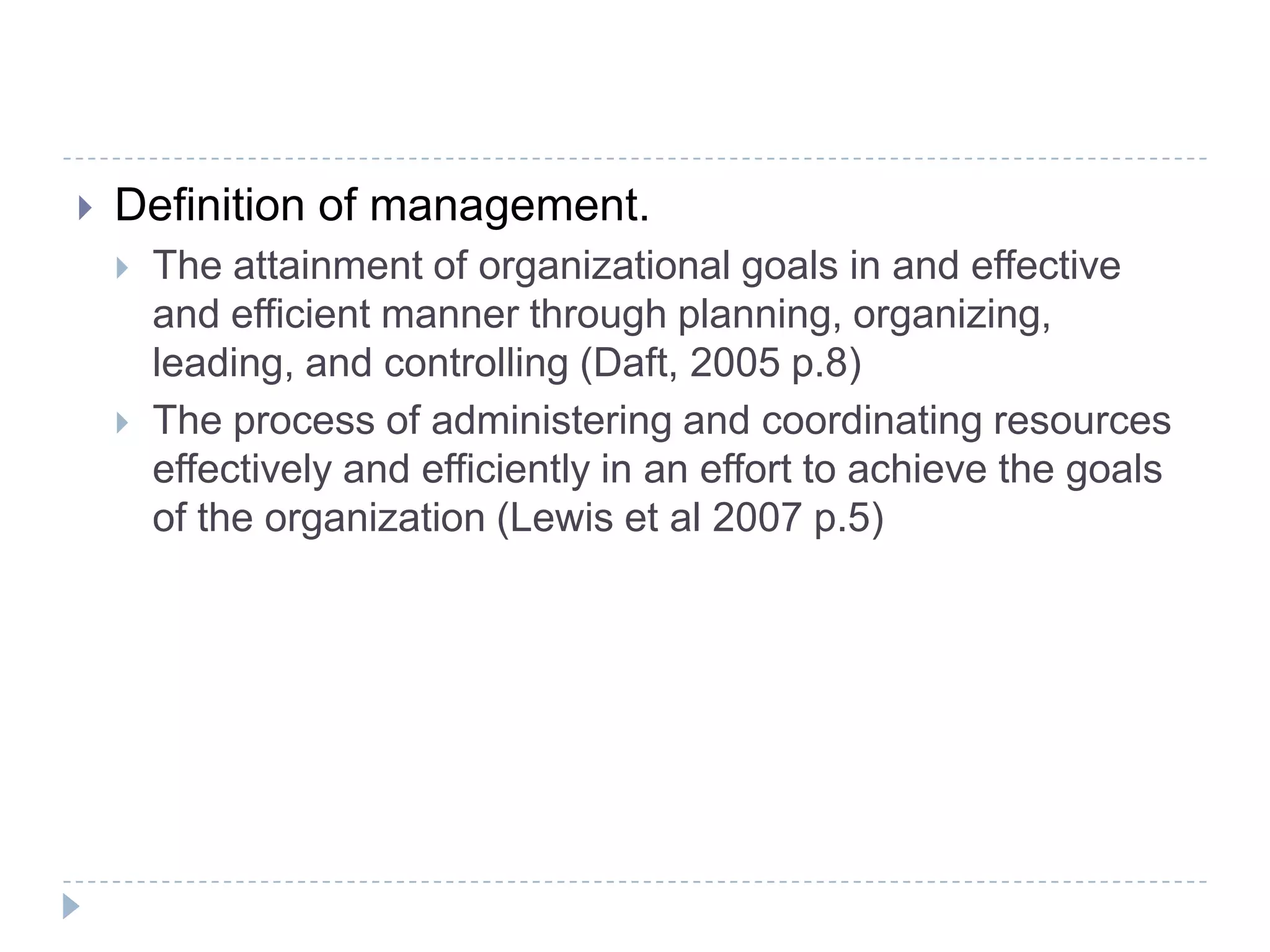 Fundamentals of management lesson 1 | PPTX