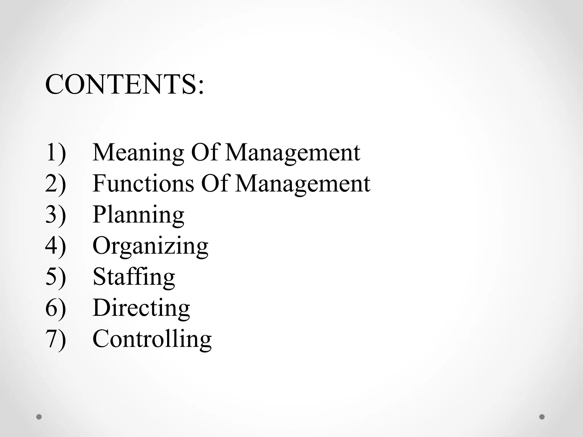 Fundamentals of management (mba) | PPTX