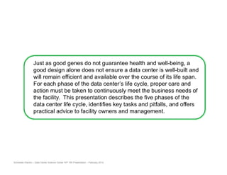 Fundamentals of Managing the Data Center Life Cycle for Owners | PDF