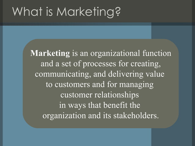 Fundamentals of marketing | PPT