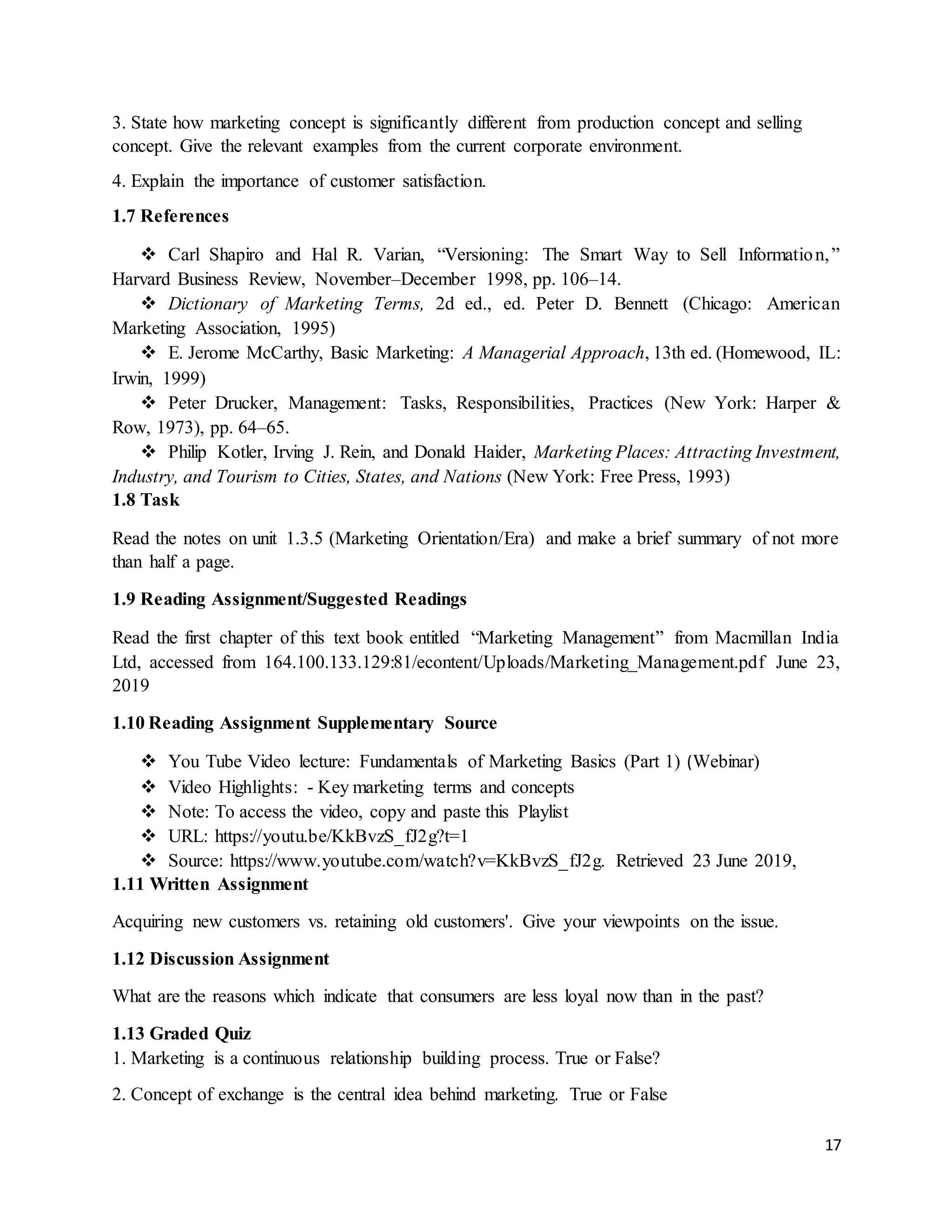 Fundamentals of marketing | DOCX