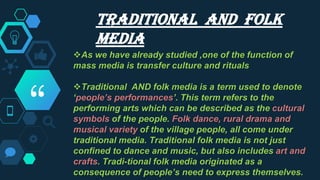 Fundamentals of mass communication | PPTX