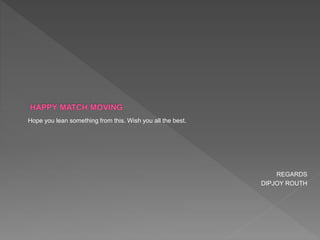 Fundamentals of matchmoving | PPT