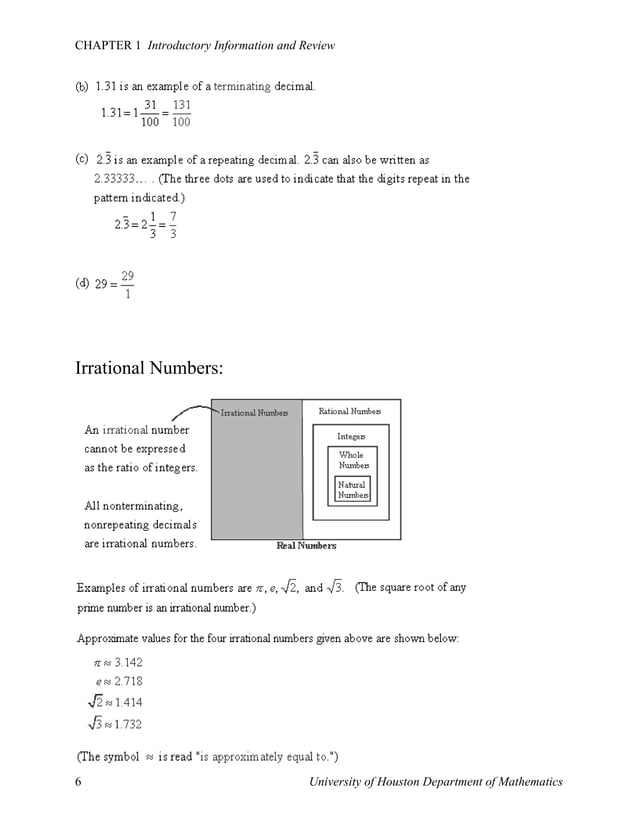 Fundamentals of math | PDF