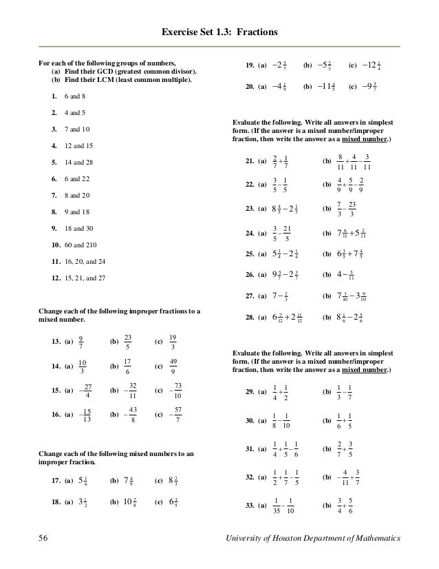 Fundamentals of math