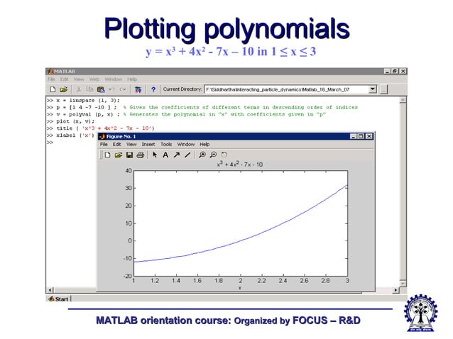 Fundamentals of matlab | PPT