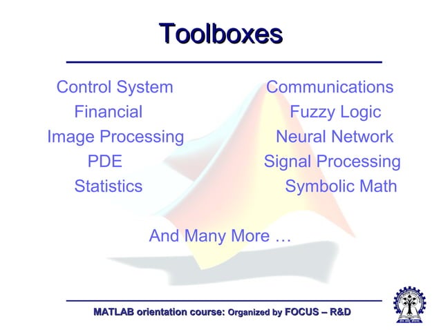 Fundamentals of matlab | PPT