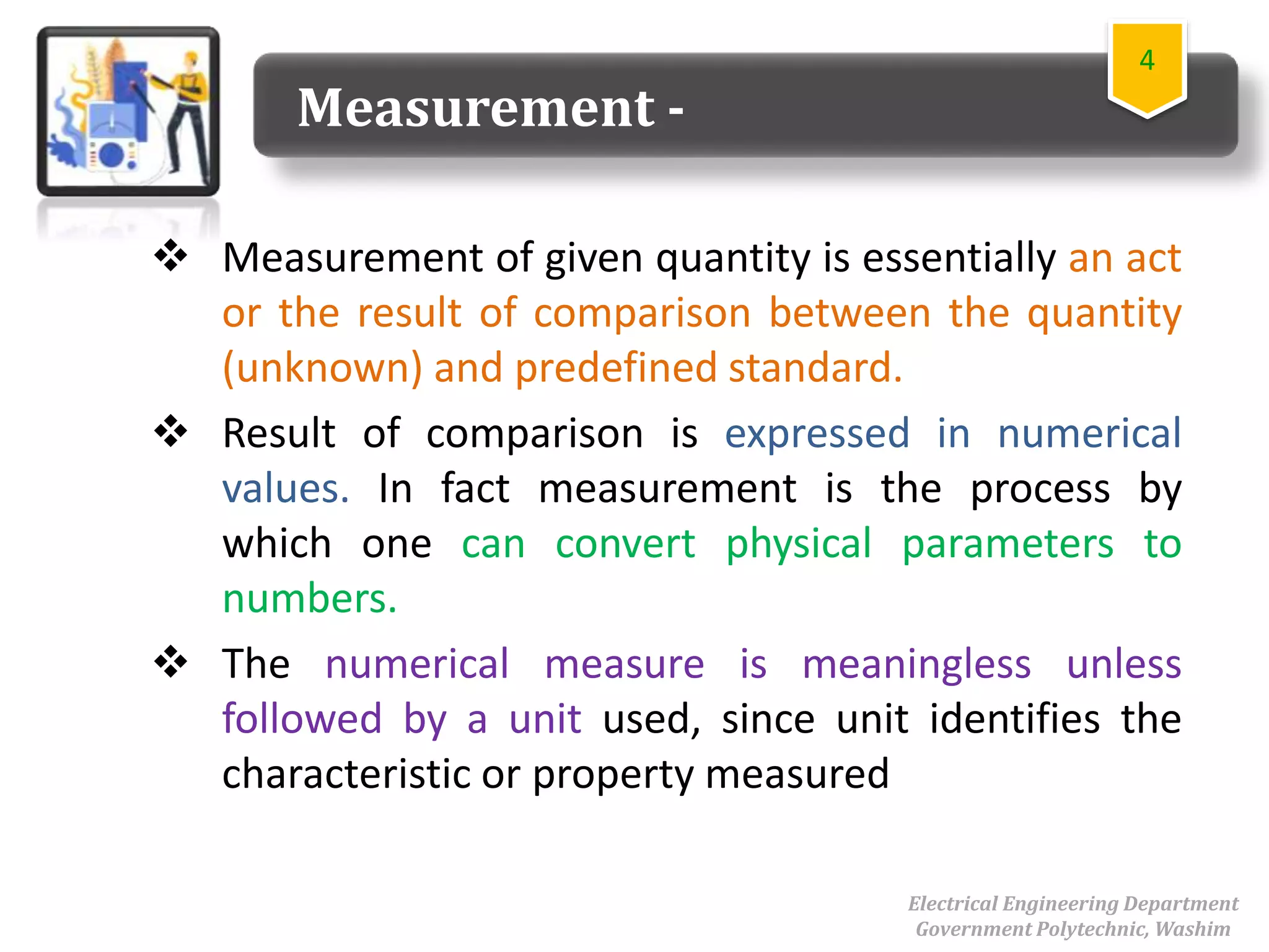 Fundamentals of Measurement | PPTX