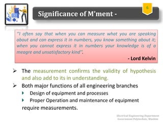 Fundamentals of Measurement | PPTX