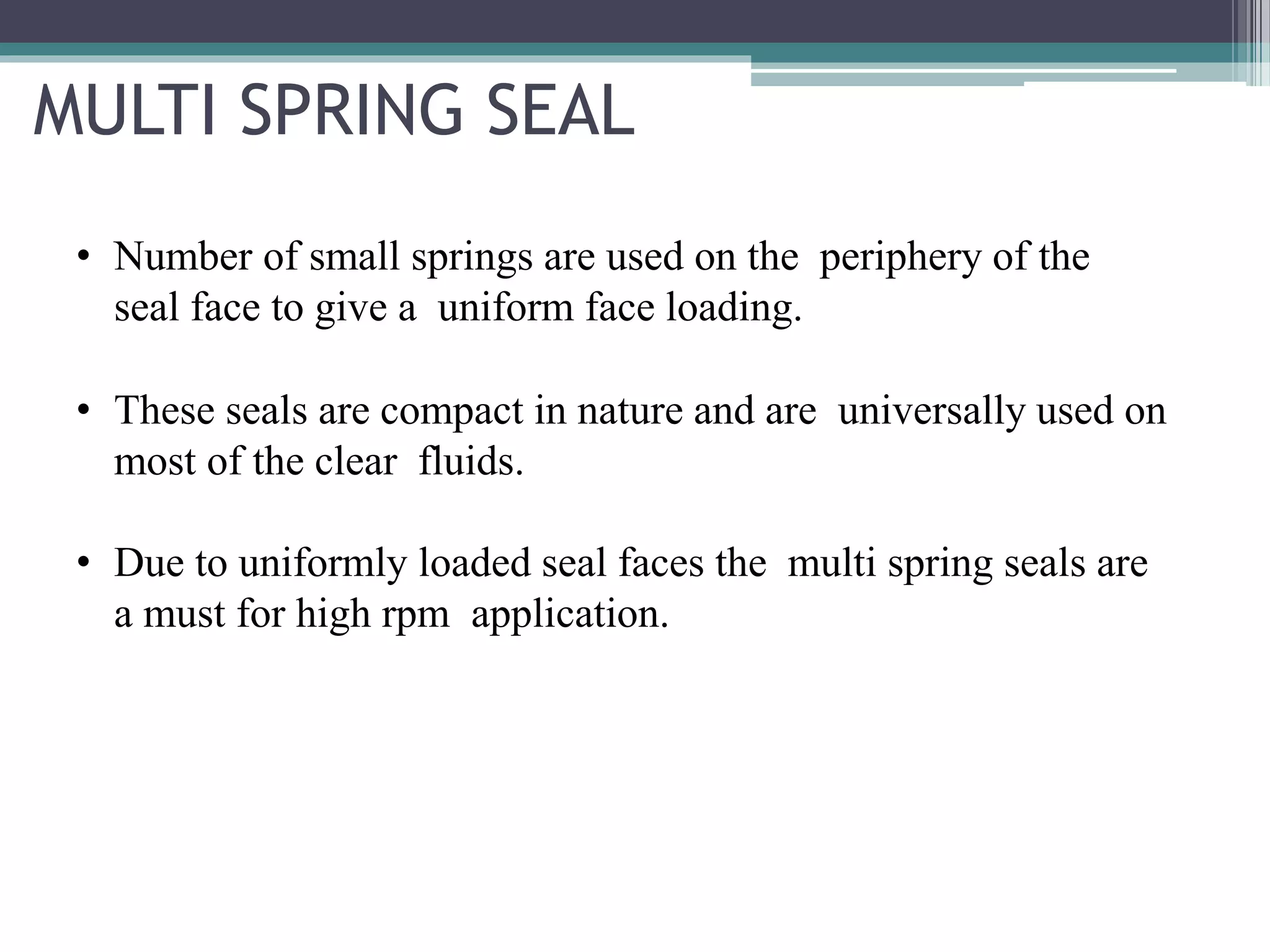 Fundamentals of mechanical seals | PPTX