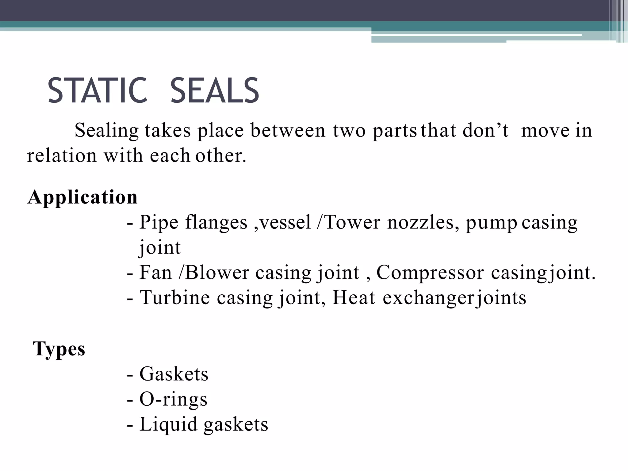 Fundamentals of mechanical seals | PPTX | Physics | Science