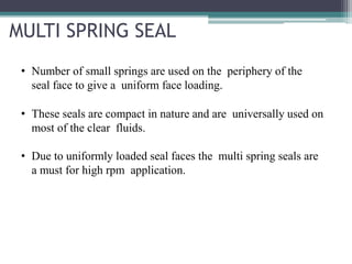 Fundamentals of mechanical seals | PPTX