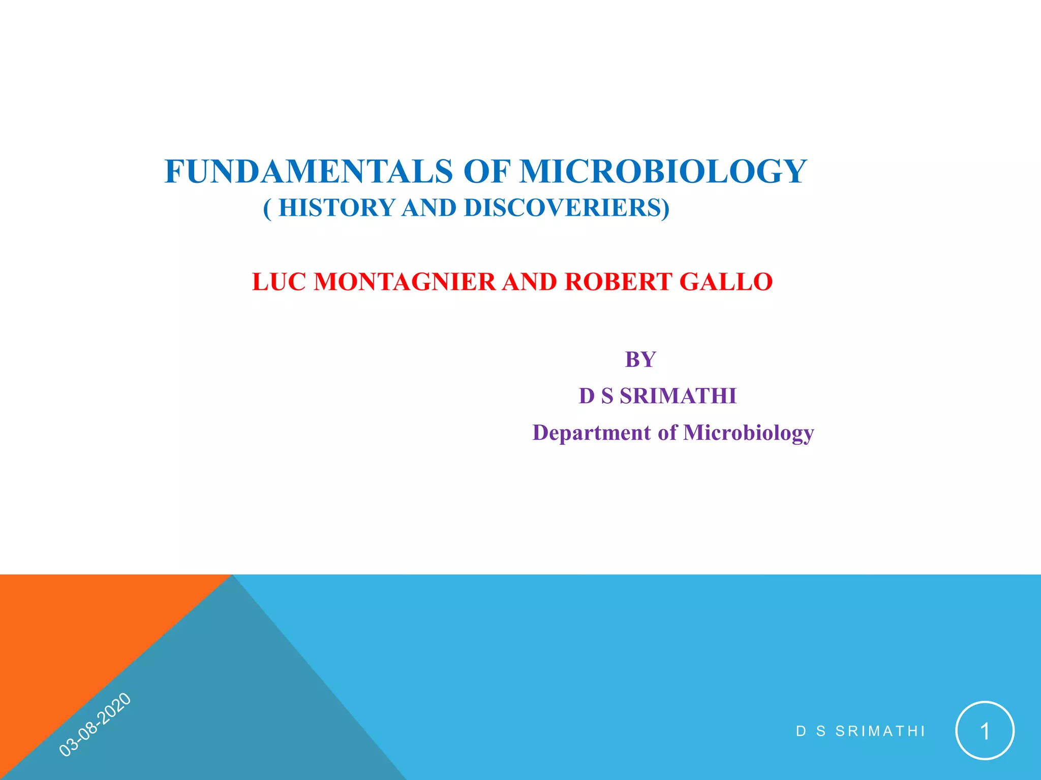 Fundamentals of microbiology | PPT