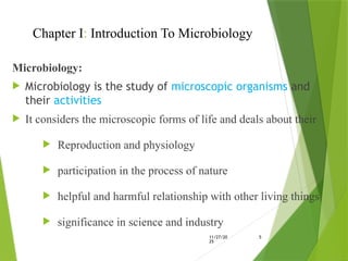 fundamentals of microbiology chapter one.pptx
