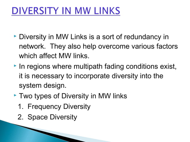 Fundamentals of microwave link design | PPT
