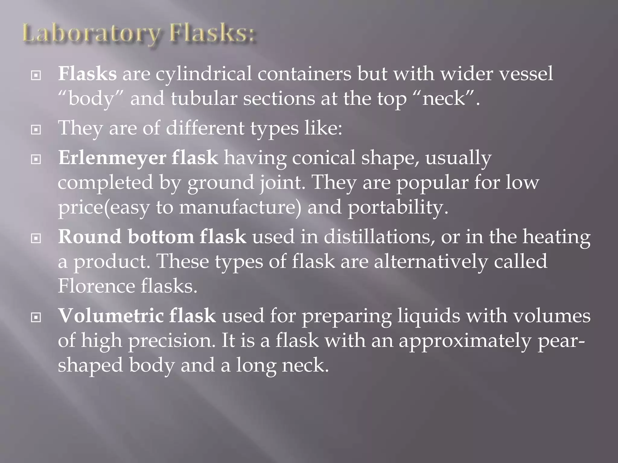 Common Glassware used in Lab | PPTX