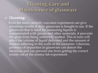 Common Glassware used in Lab | PPTX