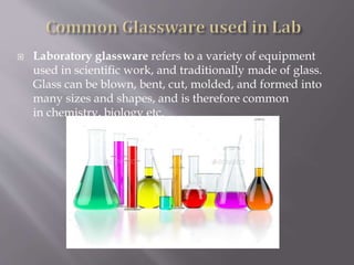 Common Glassware used in Lab | PPTX | Skin Care | Beauty