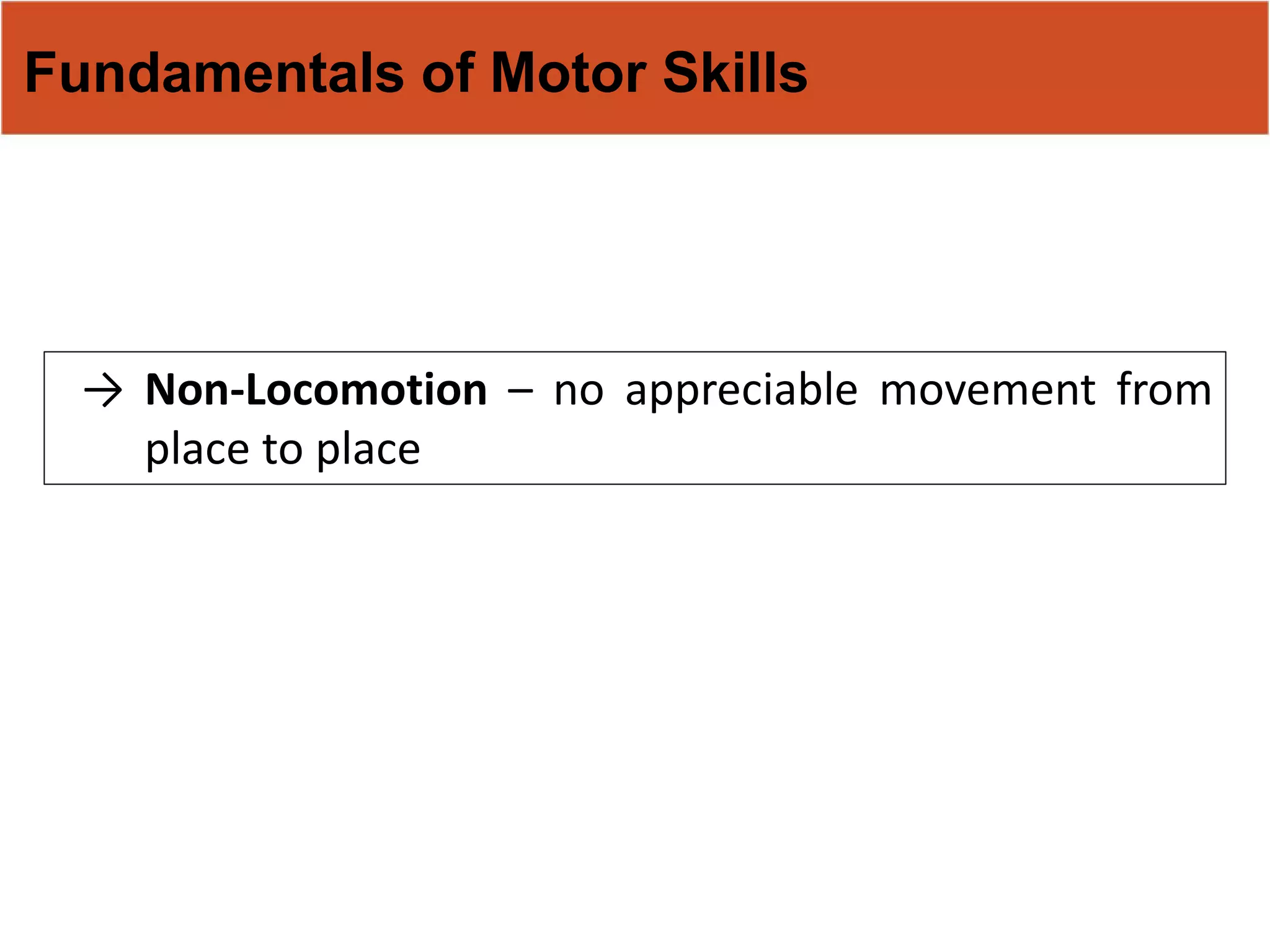 Fundamentals of Motor and Perceptual skills | PPTX