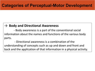 Fundamentals of Motor and Perceptual skills | PPTX