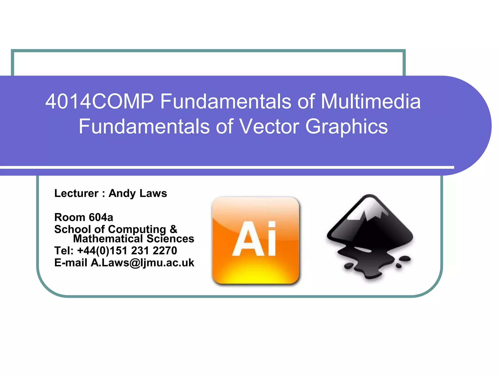 Fundamentals of Multimedia - Vector Graphics.pdf | Graphics Software ...