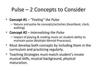 Fundamentals of music pulse, meter, rhythm | PPT | Music | Entertainment