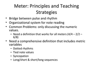 Fundamentals of music pulse, meter, rhythm | PPT