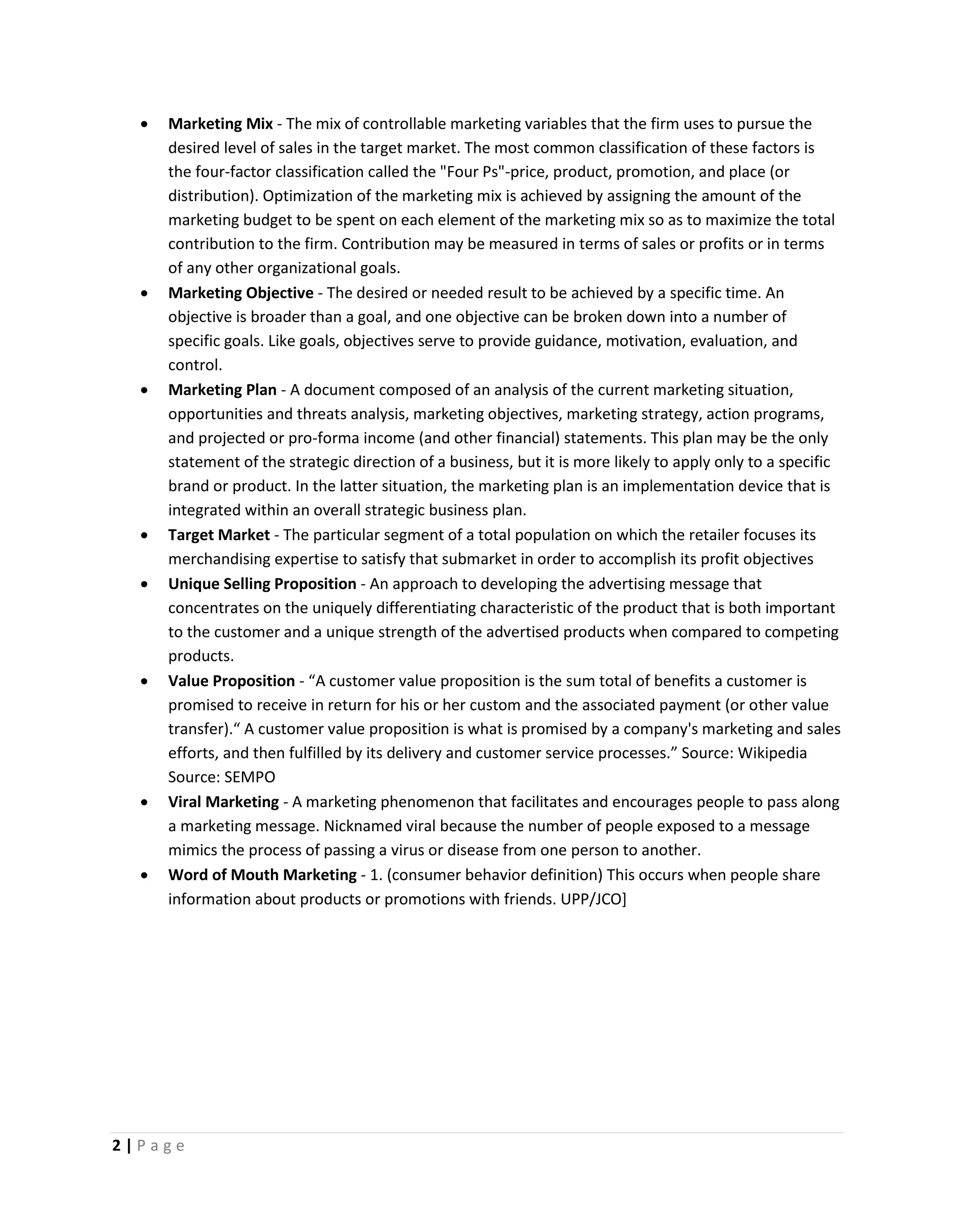 Fundamentals of nonprofit marketing terms | PDF