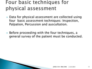 PHYSICAL EXAMINATION | PPTX