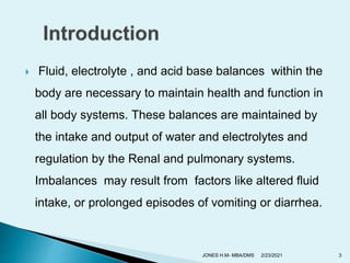 FLUID THERAPY IN NURSING | PPTX