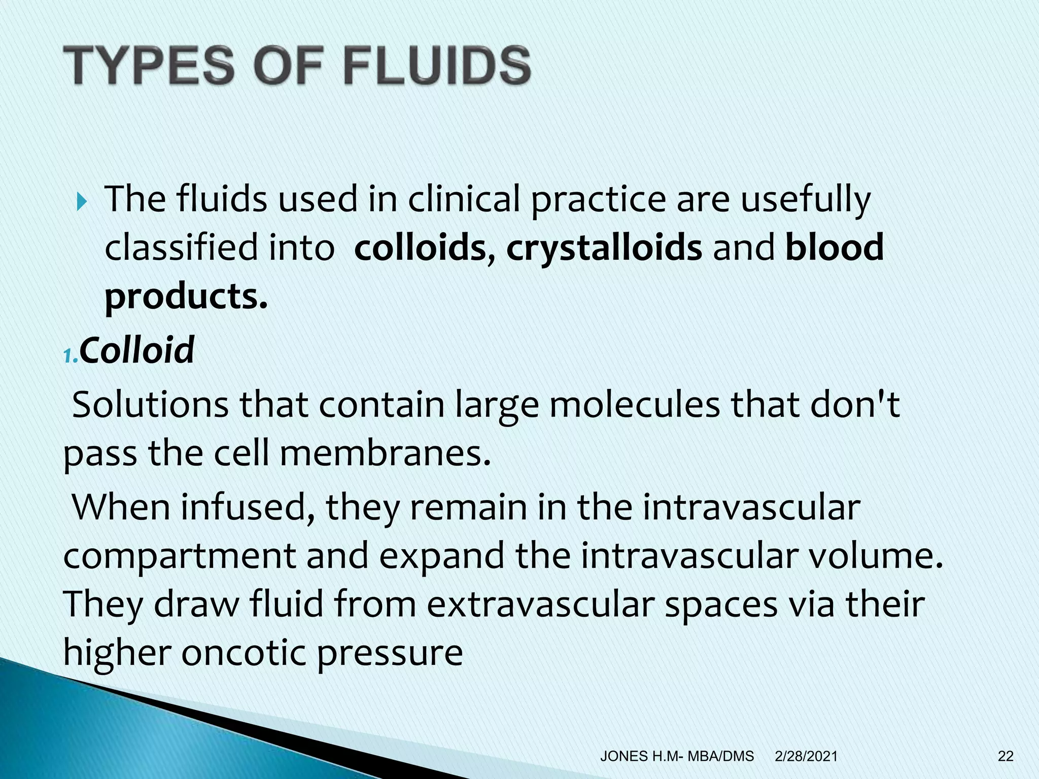 Fundamentals of nursing fluid | PPTX