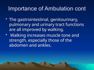 Fundamentals of Nursing 2 on Ambulation and physical activities | PPTX