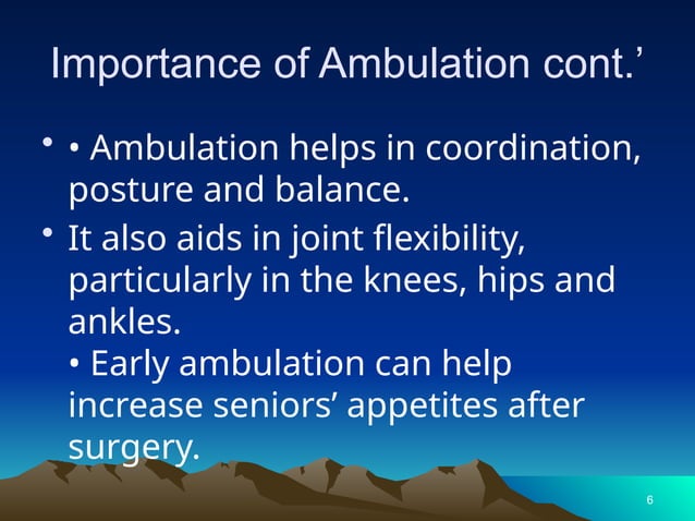 Fundamentals of Nursing 2 on Ambulation and physical activities | PPT