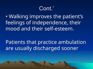 Fundamentals of Nursing 2 on Ambulation and physical activities | PPTX