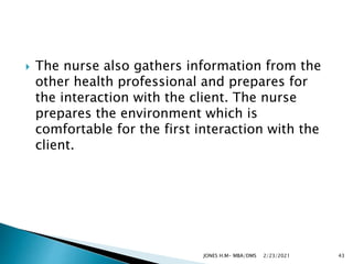 Fundamentals of nursing interactive process | PPTX