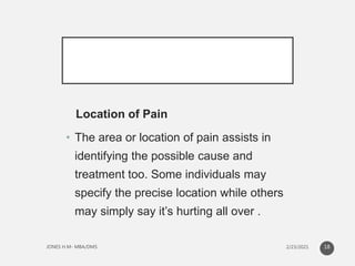 Fundamentals of nursing pain final | PPTX