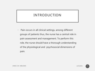 Fundamentals of nursing pain final | PPTX