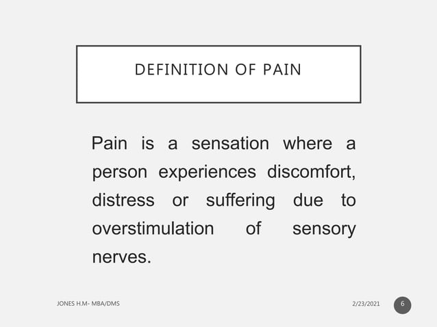 Fundamentals of nursing pain final | PPTX | Physical Therapy | Wellness