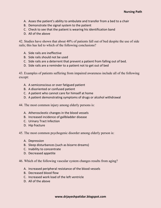 Fundamentals of nursing practice exam | PDF