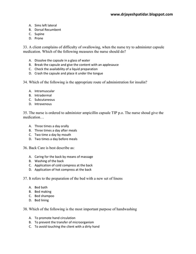 Fundamentals Of Nursing Practice Exam 1