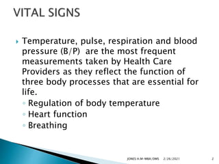 Fundamentals of nursing vital signs | PPTX
