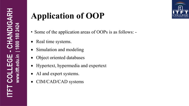 itft-Fundamentals of object–oriented programming in java | PDF | Programming Languages | Computing