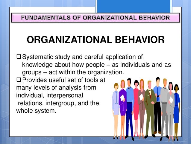 Fundamentals of organizational behavior