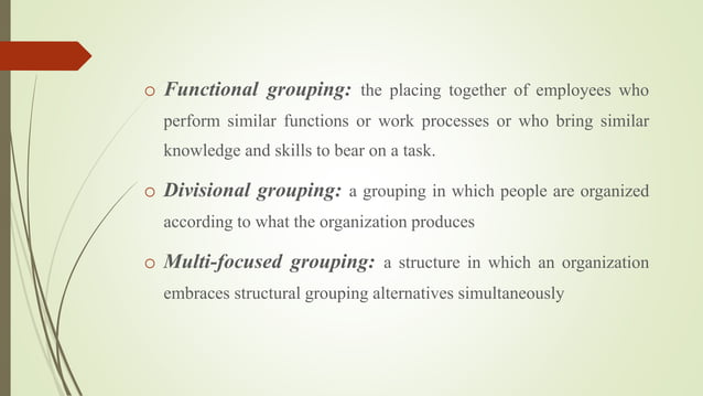 Fundamentals of organizational structure ppt | PPTX | Business Administration | Business