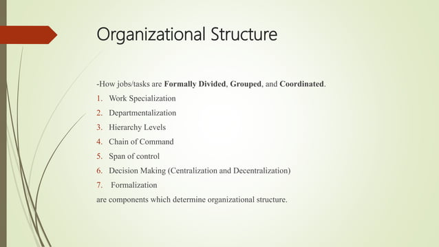 Fundamentals of organizational structure ppt | PPTX | Business Administration | Business