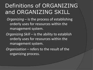 Fundamentals of organizing (Principles of Management) | PPTX