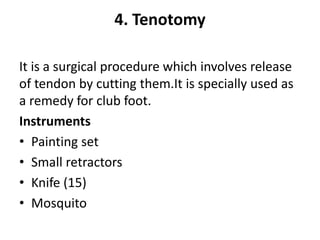 Fundamentals of orthopedic surgery for scrub nurses part | PPTX
