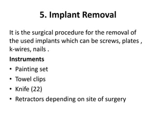 Fundamentals of orthopedic surgery for scrub nurses part | PPTX