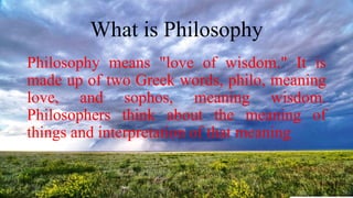 Fundamentals of philosophy | PPTX